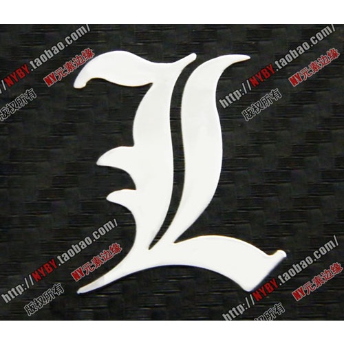 Death Note LOGO LOGO Mobile Phone Metal Sticker Metal Sticker Notebook ...