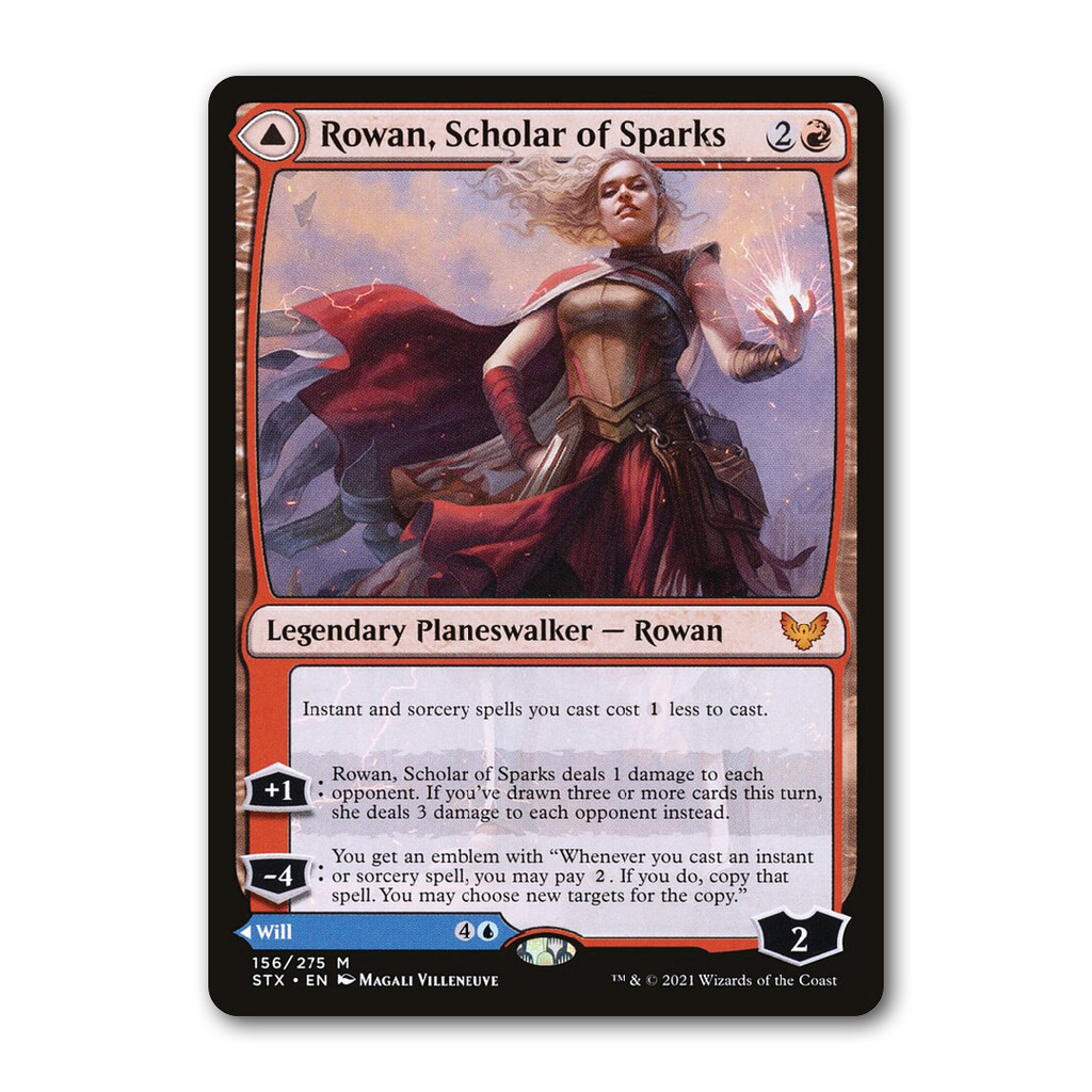 [MTG] Rowan Scholar of Sparks // Will of Frost [STX] [Multi] [Mythic ...