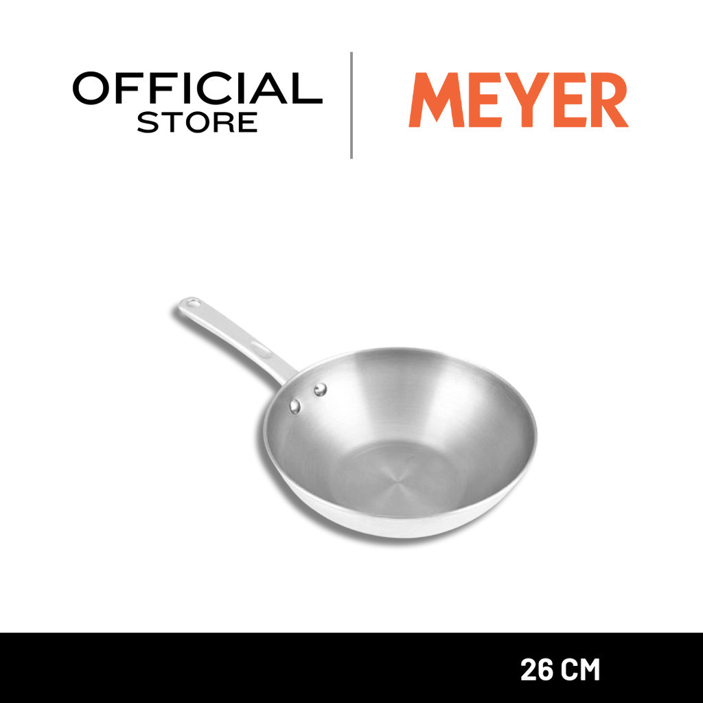 MEYER BELLA CLASSICO Stainless Steel 26cm/10.5" Wok Stirfry Deep Pan (73923-T) | Shopee Singapore