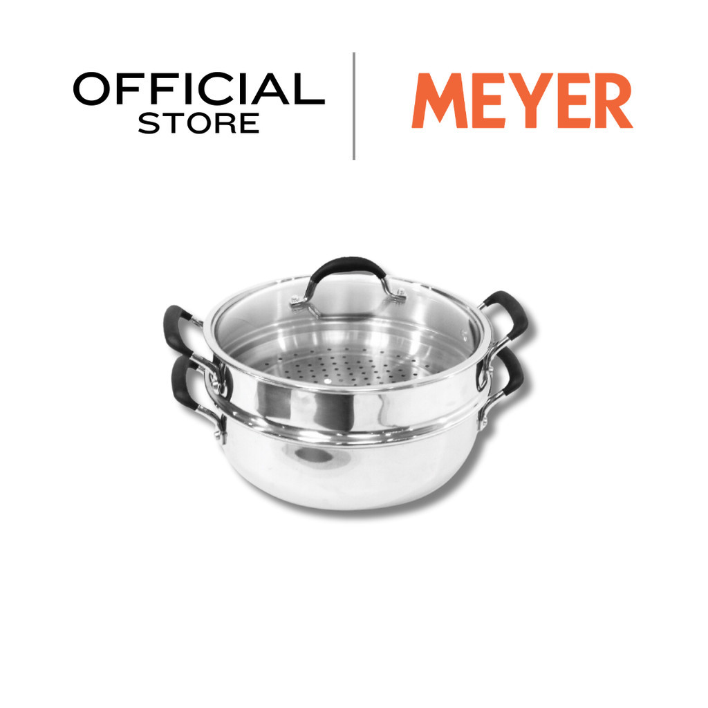 MEYER Stainless Steel 2 Layer Steamer SET Size 6.6L/30CM (77939-C ...