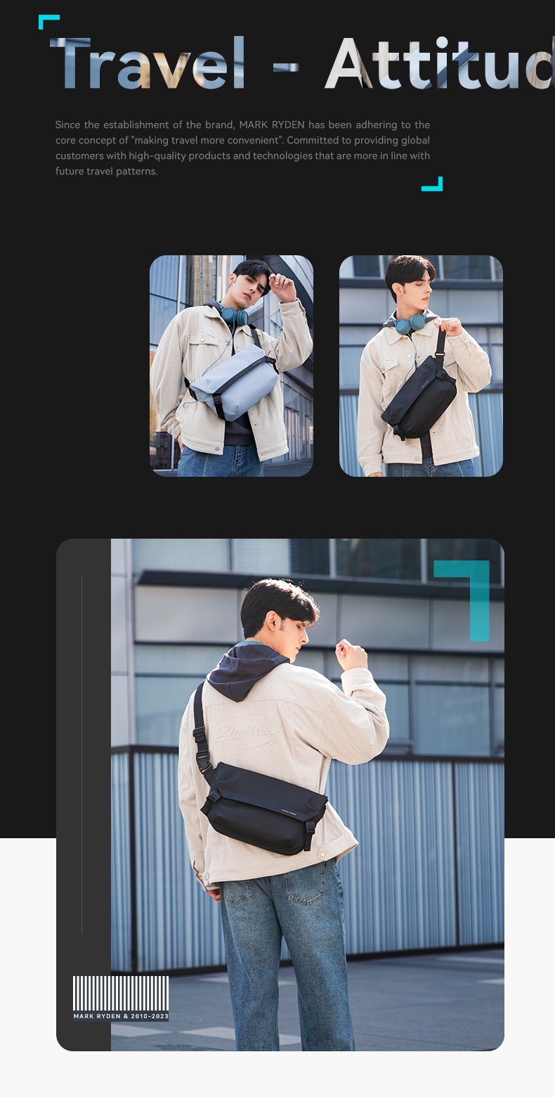 MARK RYDEN Sling Bag Men Crossbody Shoulder Bag | Shopee Singapore