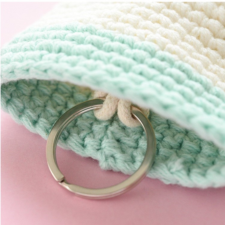 Crochet Key Holder Trace Together Token Pouch Key Holder Keychain For ...