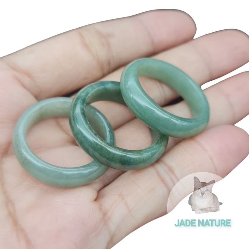 JADE RING Genuine Burmese Jadeite Type A (Code 2) | Shopee Singapore