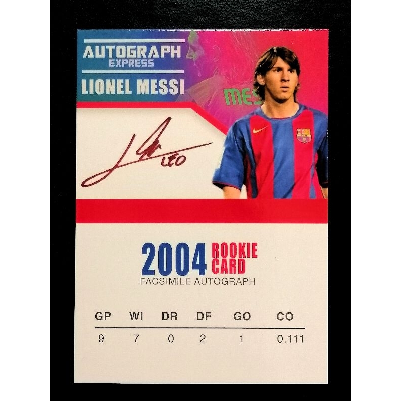 RC AUTOGRAPH EXPRESS LIONEL MESSI CARD | Shopee Singapore
