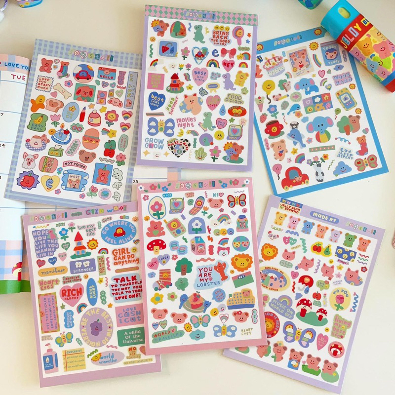 A6 Clear Border Sticker No Ink Peeling 1 White Background Uv Print ...