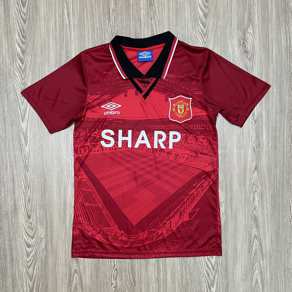 Man U Football Shirt SHARP ManU Retro Collar Very Good Work High ...
