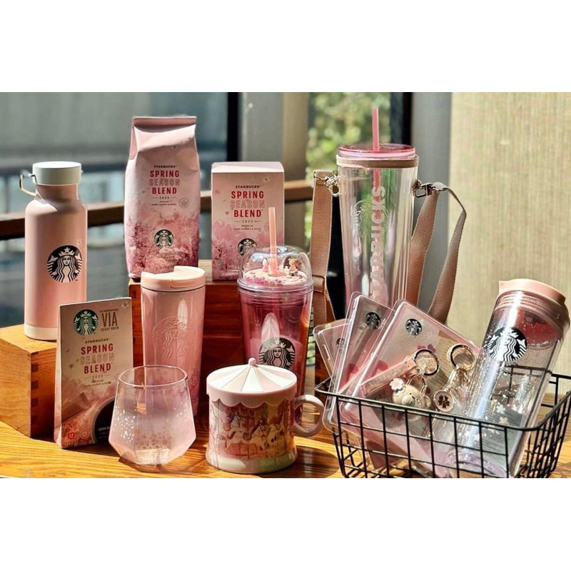 Starbucks cherry blossom sakura collection Year 2023 | Shopee Singapore