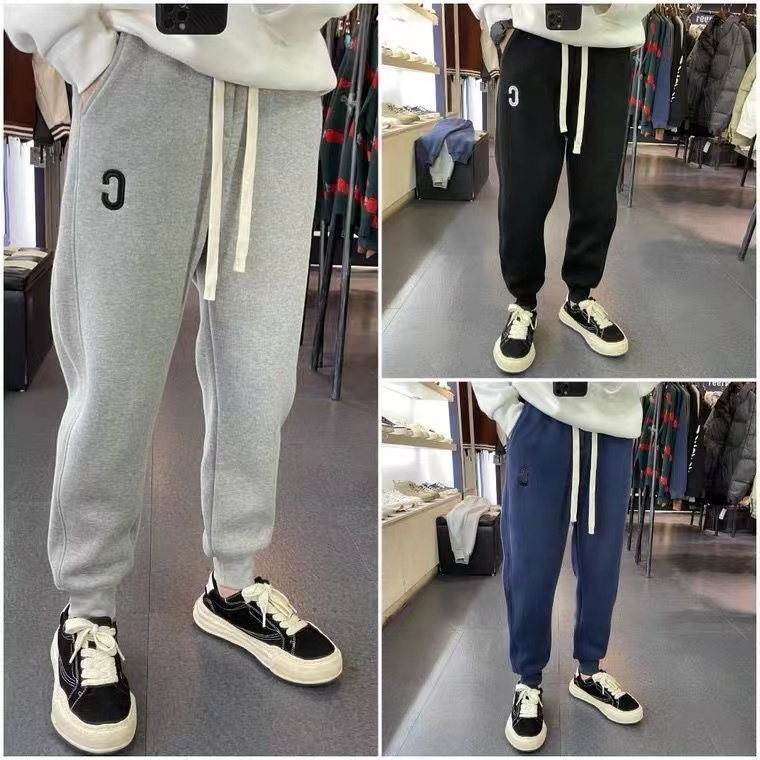 M-5xlmen's Long Pants Casual Korean Style Loose Wild Letter Embroidery ...