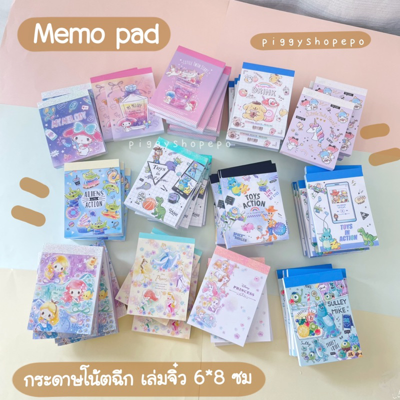New Designs Available Notepads memo pad sanrio disneys snoopy | Shopee ...