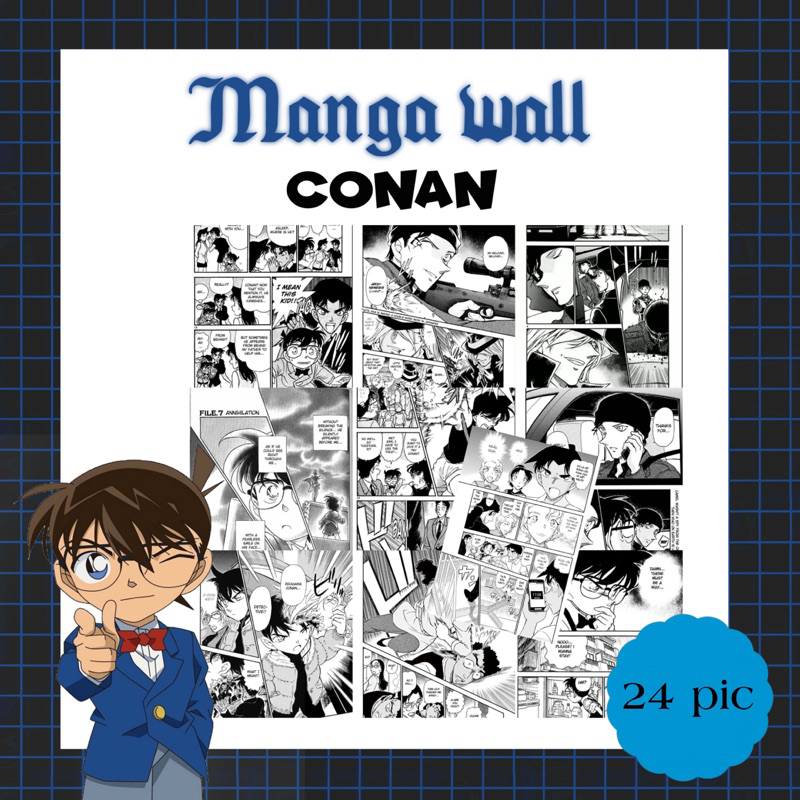 manga wallpapers conan Picture Room Decoration | Shopee Singapore