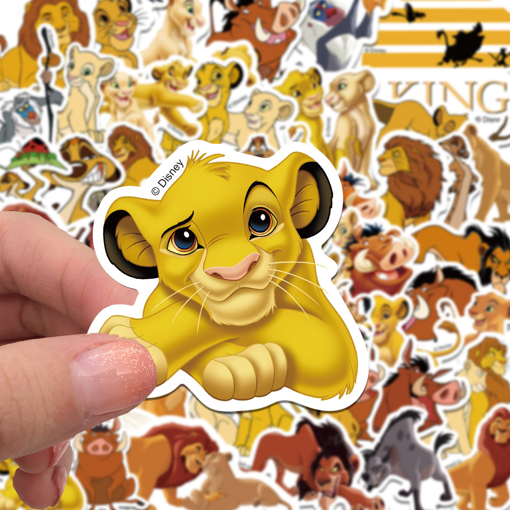 New Disney Cartoon The Lion King The Simba sticker Waterproof Different ...