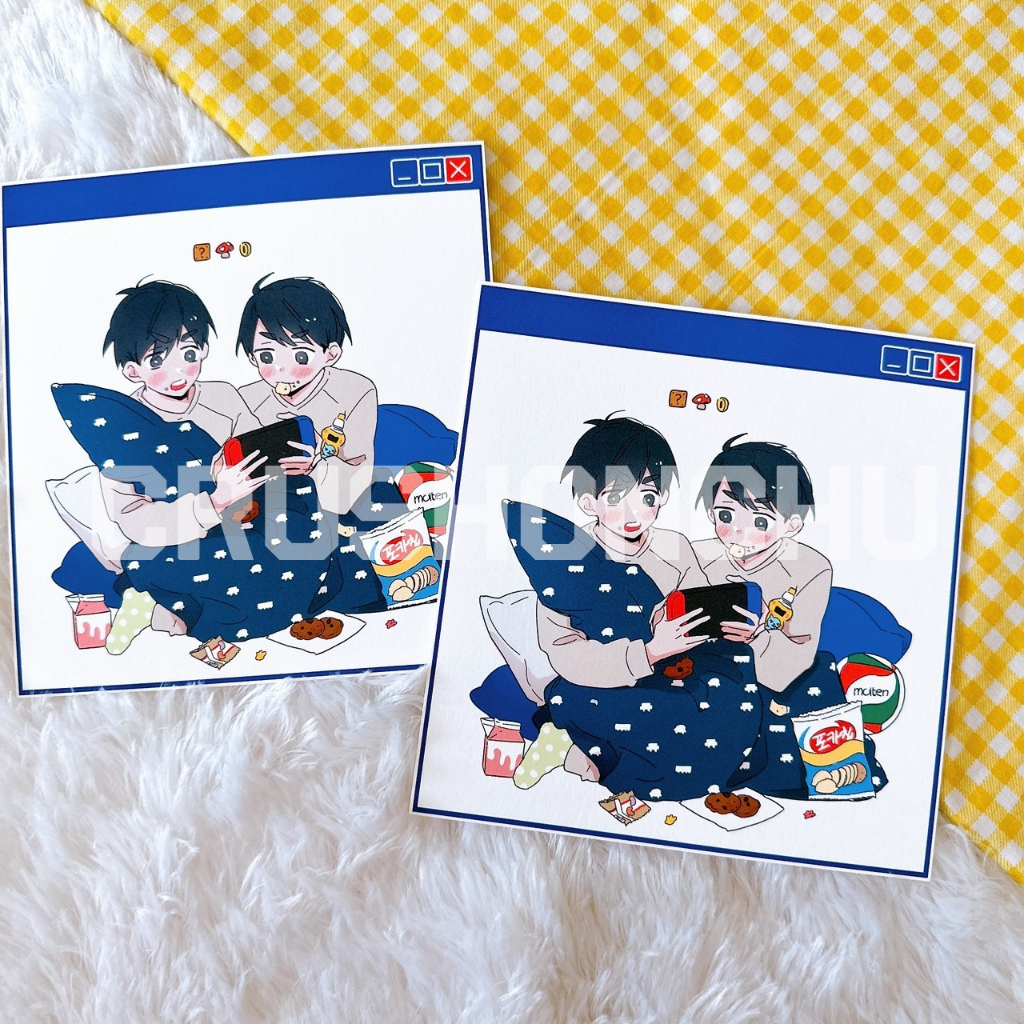 Big Postcard Twin Damiya Atsumu & Osamu (Hikyuu/Haikyuu/Blue Pair ...