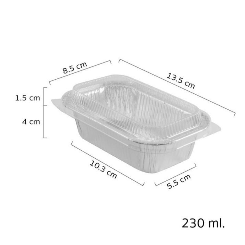Aro Foil Tray With Lid 230 Ml. Model 4432-P 1 Pack | Shopee Singapore