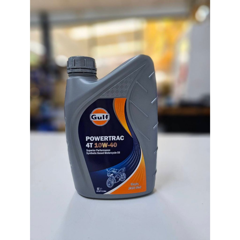 Gulf Power Trac 4T No. 10w-40 Semi-Synthetic Motorcycle Engine Oil 1 ...