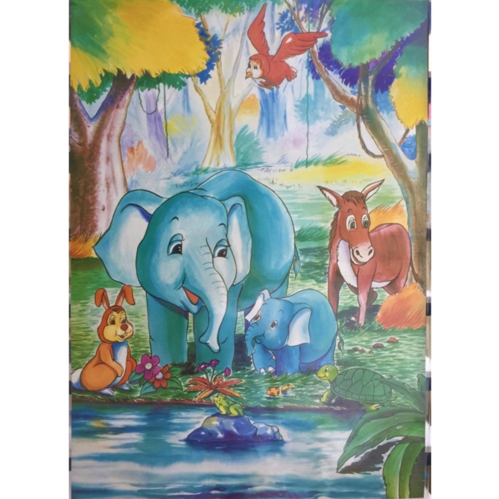 HPC Poster Plastic Cover Animal Pictures 0019023/A (Product Has Defects ...