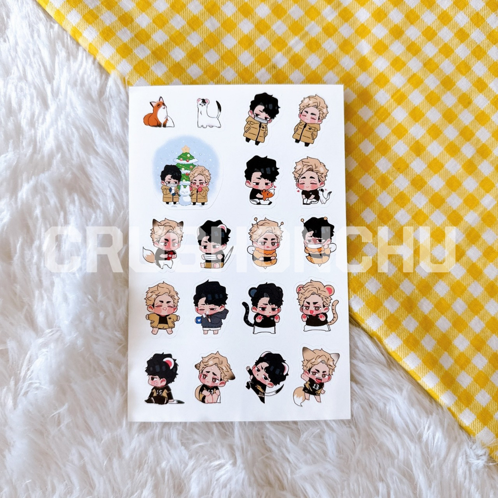 Dikatsu Sakutsu Sakusa & Atsumu Sticker Set (Get 2 Pieces Of The Same ...