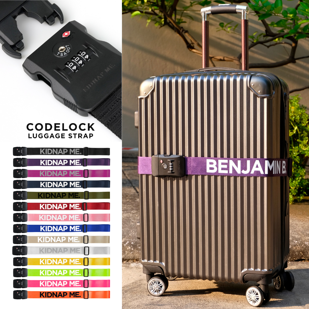 LUGGAGE STRAP Tsa LOCK CODE Prevent Cracking Screen Name KIDNAP ME ...