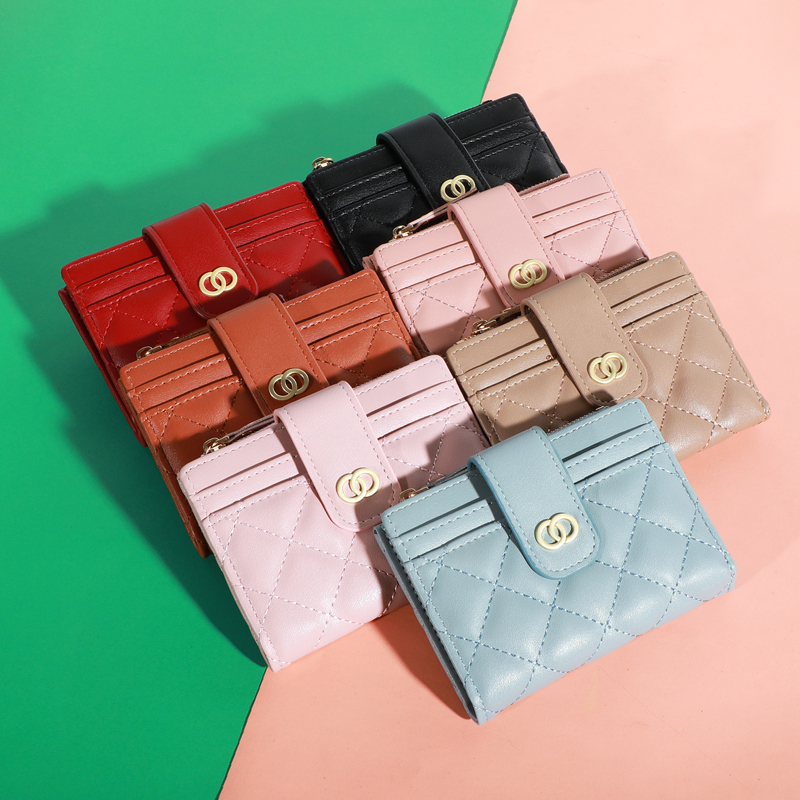 (B-205) Cute Wallet With Card Slot For Women Short | Shopee Singapore
