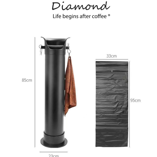 Diamond Coffee Extra Large Shop Trash Bin Floor-To-Ceiling Grounds ...