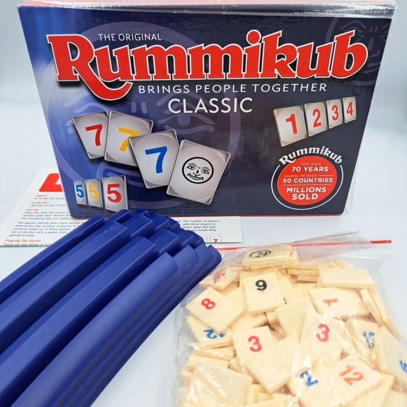 Rummikub board game Rummy Cube family | Shopee Singapore