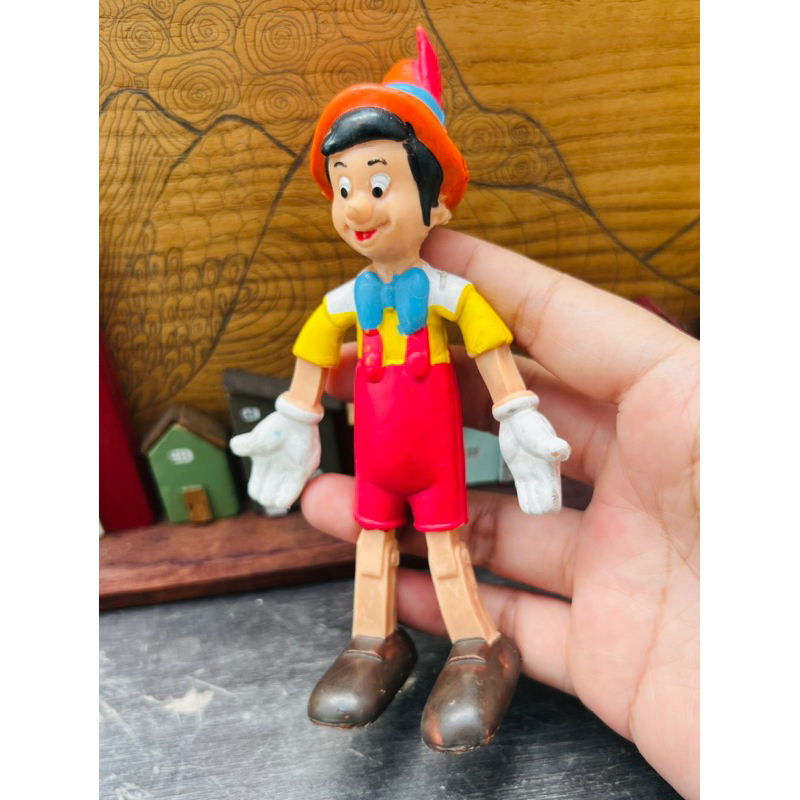 Pinocchio Old Work Genuine Disney Rubber Bending Authentic Marks As In ...