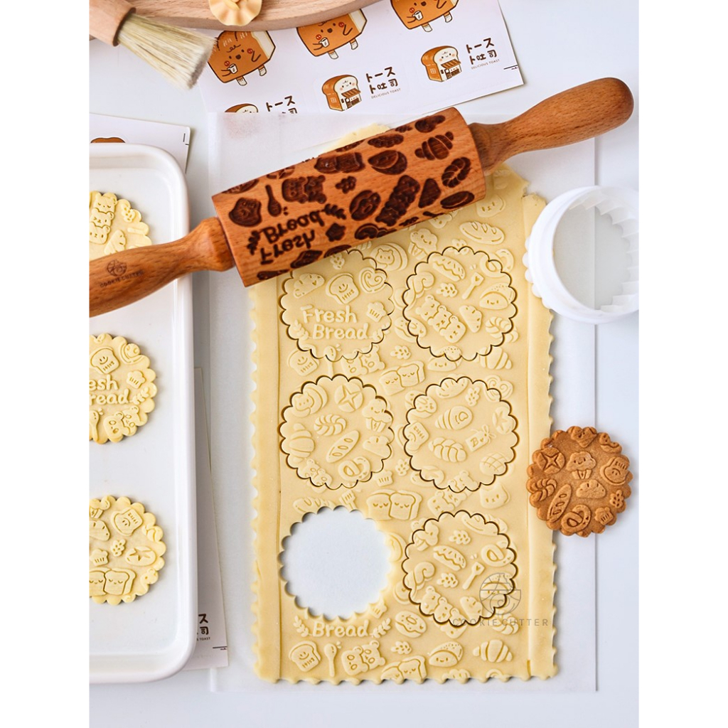 Cookie Rolling Pin (Genuine Beechwood Wood) | Shopee Singapore