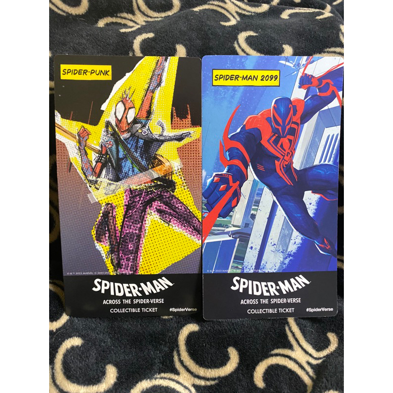 Front Rear Card SPIDER-MAN ACROSS THE SPIDER-VERSE COLLECTIBLE TICKET ...