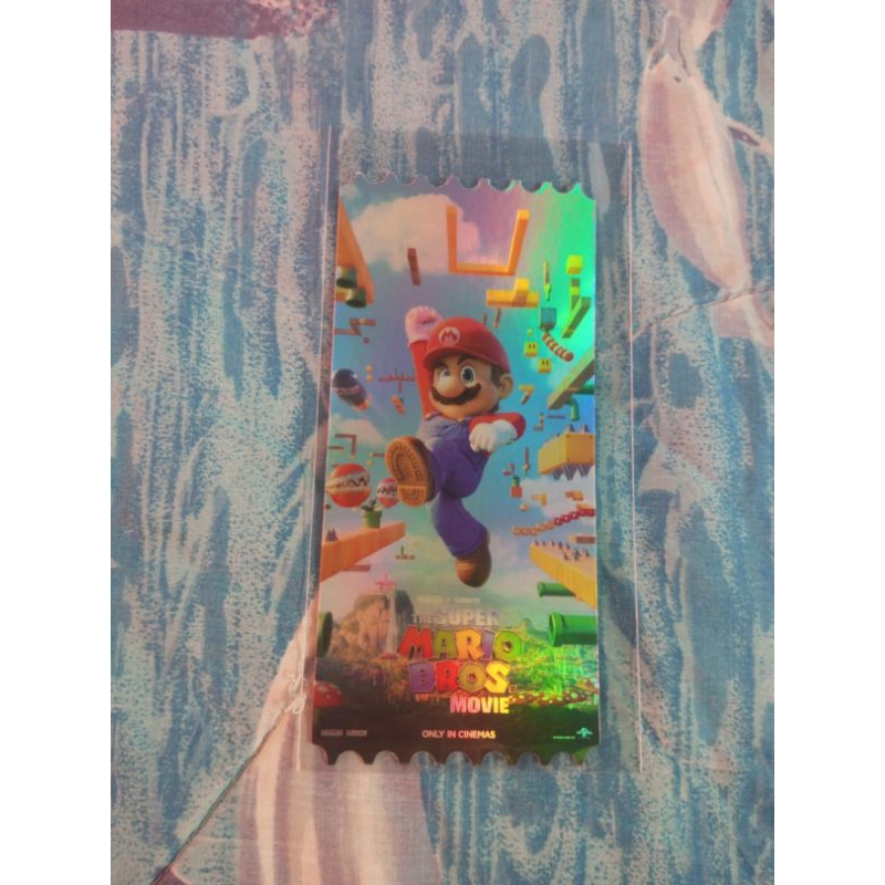 Twinkling Ticket Super Mario Collectible From SF Cinema The Bros. Movie ...