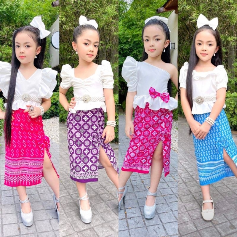 * Ka "Thai Traditional Dress Thai Children's Skirts Various Types Of ...