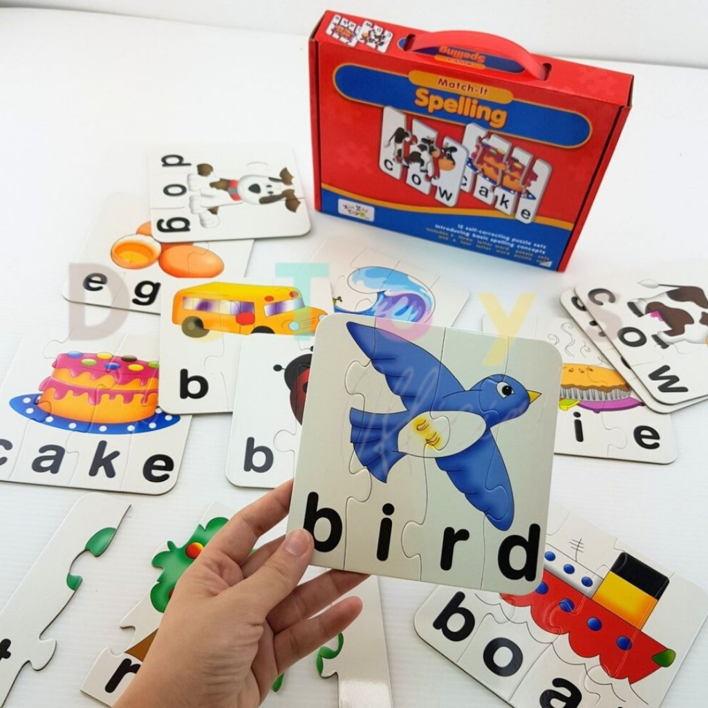 English Vocabulary Training Jigsaw Puzzle Developmental Toys flashcard ...