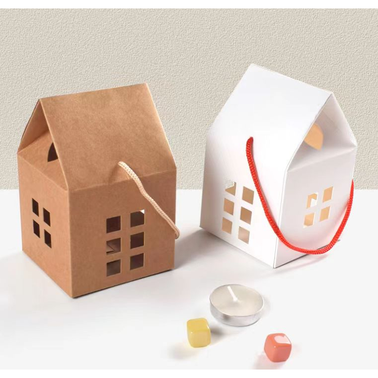 Gift Box House Shape With Handle Candy Candies | Shopee Singapore
