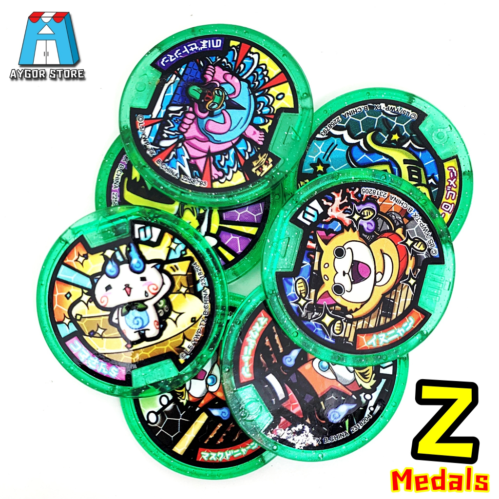 Yo-kai Watch Plain Coin Green Medals/Z Medals Toys Collectibles Second ...