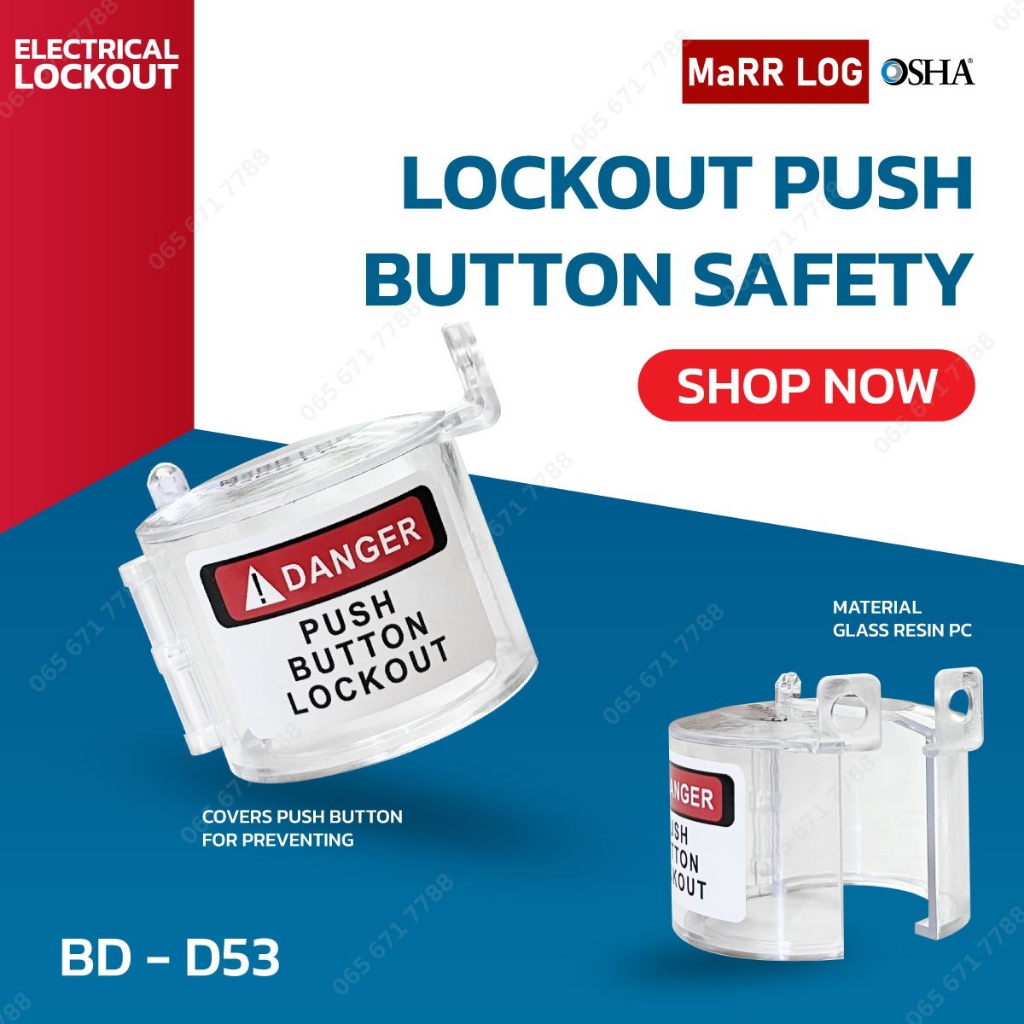 Removable Emergency Push Button Lock Cover Stop Lockout | Shopee Singapore