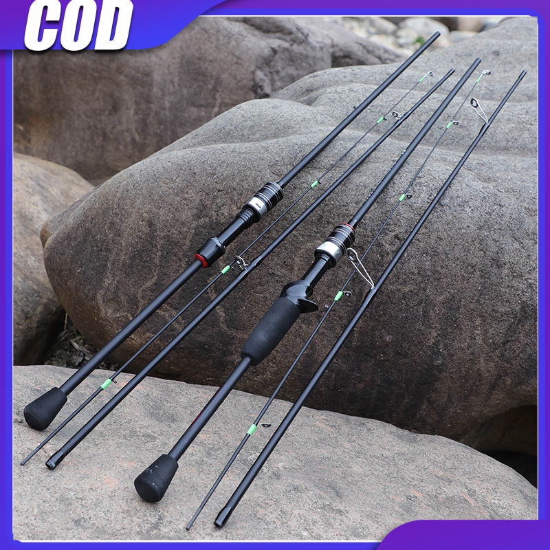 Sougayilang Fishing Rod 1.8m Carbon Fiber Material UL Spinning Rods | Shopee Singapore