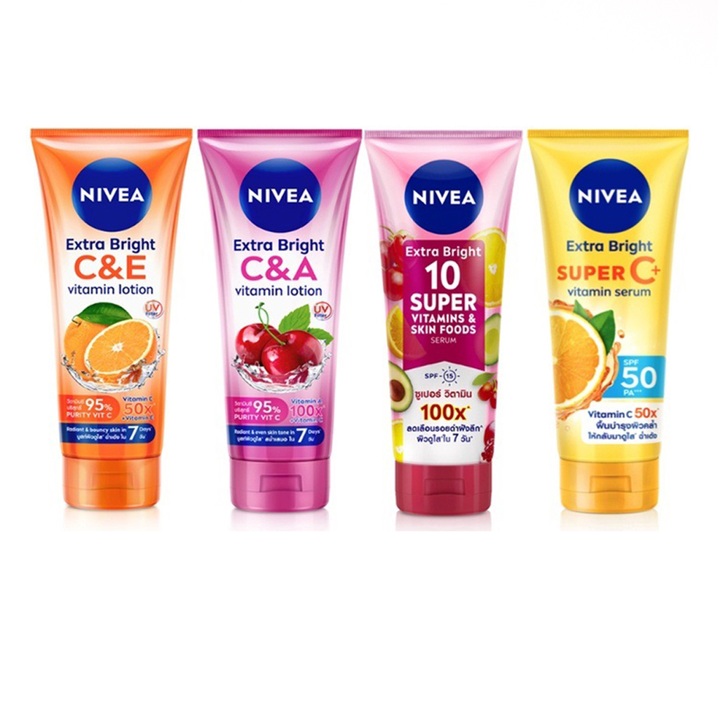 Nivea Extra Bright Super C + Vitamin Serum SPF50 PA +++ + SPF 50 ...