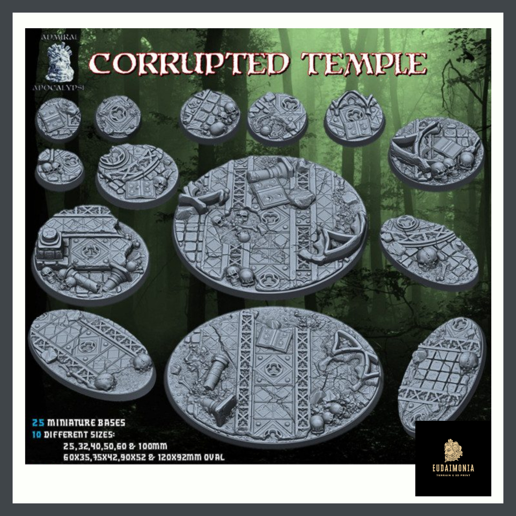 Corupted Temple Bases Ship In 1-3day (Bases & Toppers) warhammer 40k ...