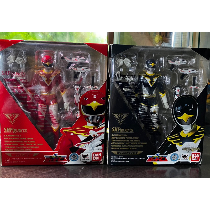 [Sentai] S.h Figuarts Shojin Sentai Jetman Red Hawk + Black Ondor ...