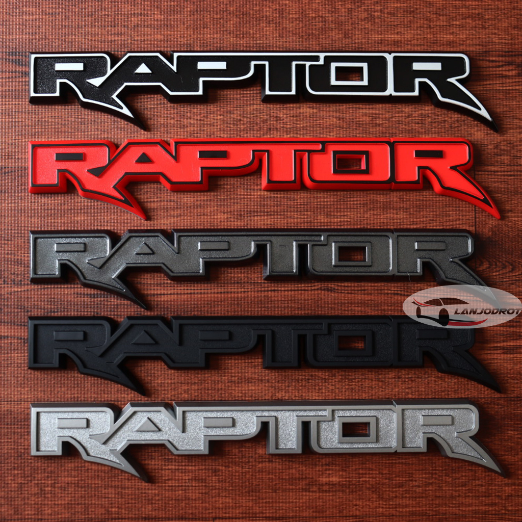 RAPTOR Logo Attached To The Rear Tailgate Cover Ford RANGER Size 5.5 x ...