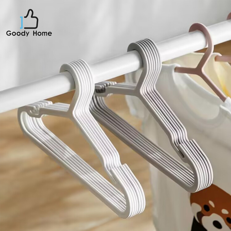 Goody Home Flat Plastic Hangers Can Add More Storage Minimalist Style ...