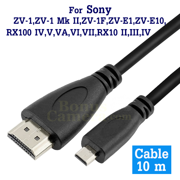 10m Long HDMI cable Is Used To Connect Sony ZV-1 ZV-1 II V-1F ZV-E1 ZV ...