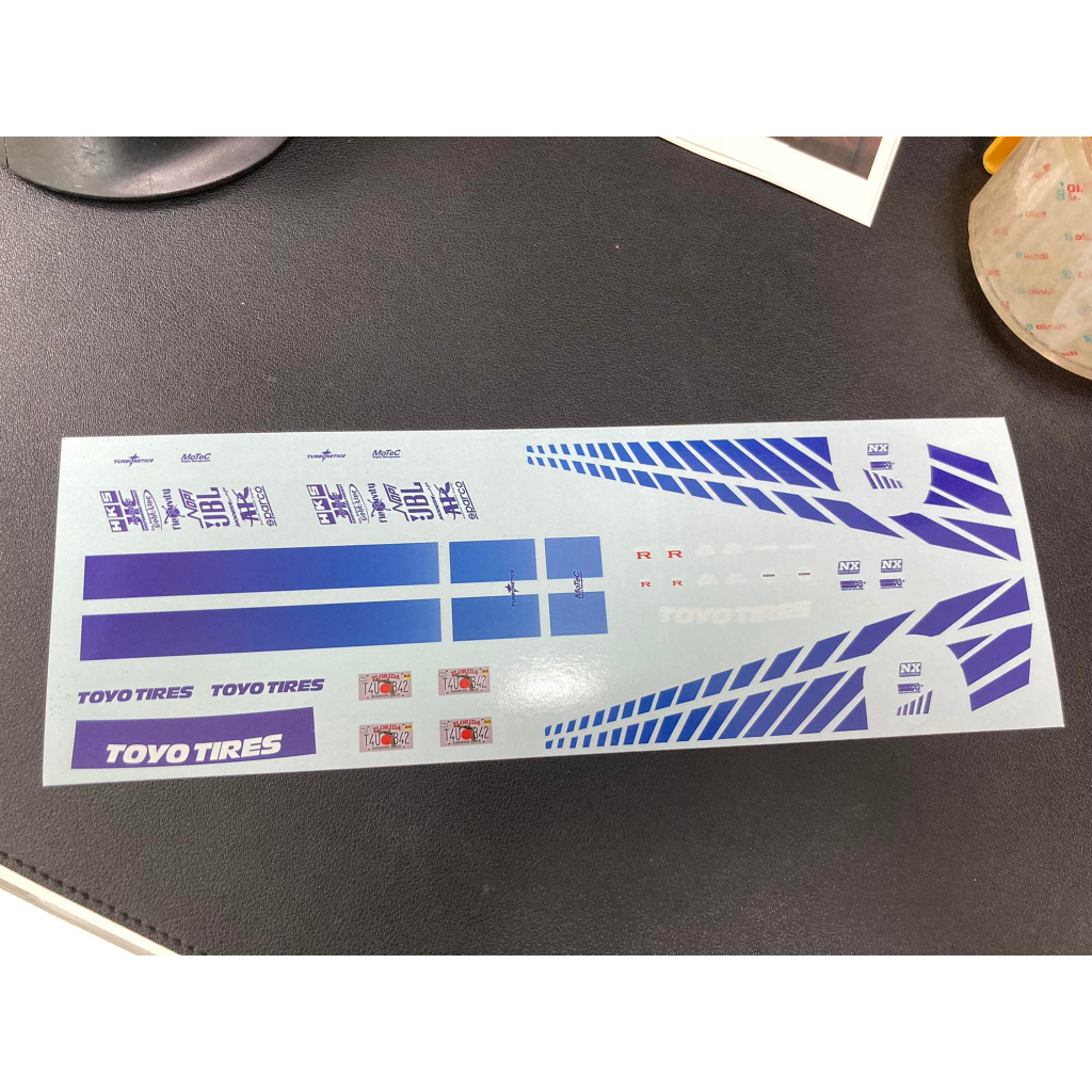 1/24 Decal 2F2FR R34 GTR Skyline paul walker Fast and furious 2 water ...