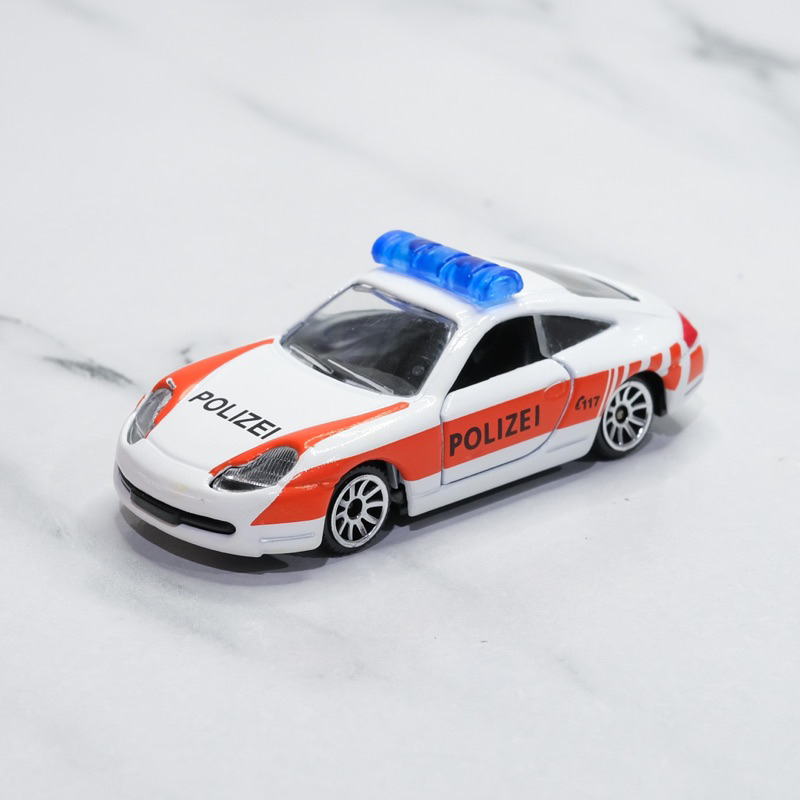 Majorette Porsche 996 Polizei Switzerland Police Car White Orange ...