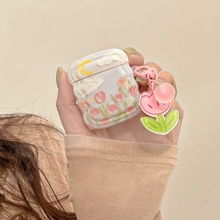 Airpod case 1 2 Popularity AirPods 3 2 1 pro Tulip Flower Simple ...