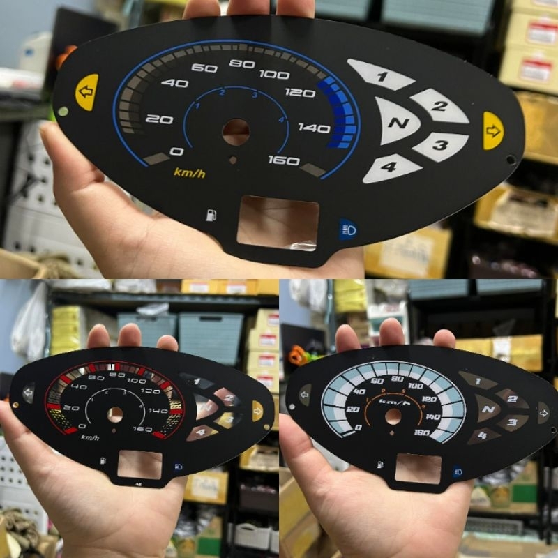 Mile Board Screen Decoration Wave 125 s Hand Start (1 Dial Nut ...