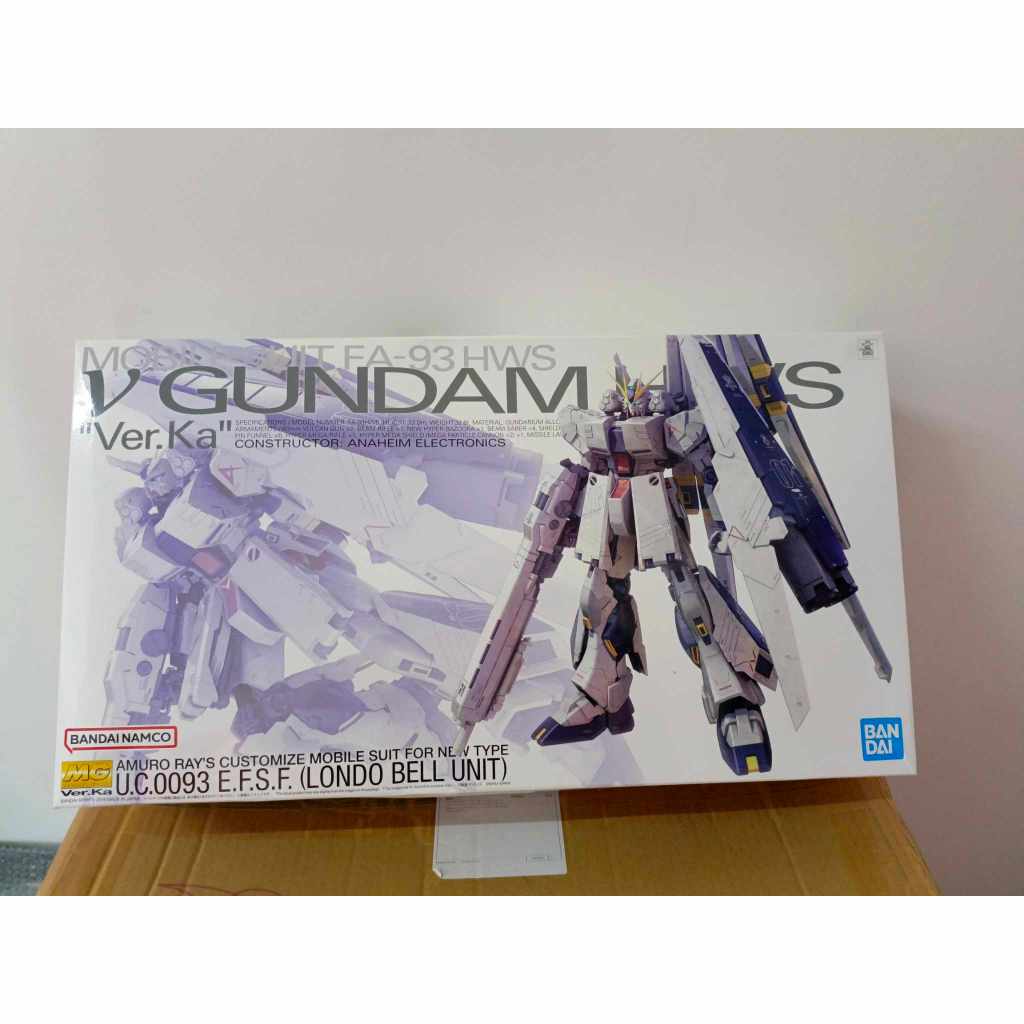 [P-bandai] MG 1/100 RX-93 Nu Gundam HWS ver ka | Shopee Singapore
