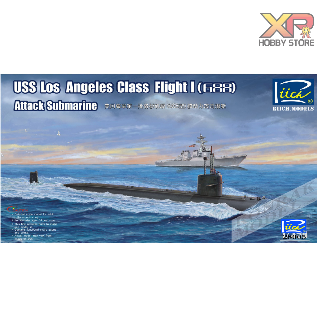 [Riich Model] 1/350: USS Los Angeles Class Flight I (688) Attack ...