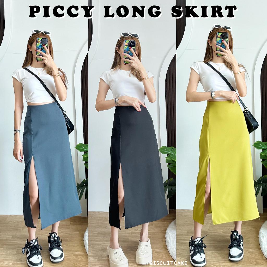 PICCY LONG SKIRT Comfortable Barbie High Cut SKIRT. | Shopee Singapore