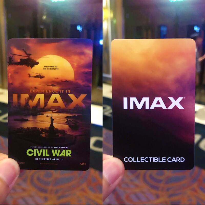 Civil War Trading Card IMAX Collectible From Major Cineplex | Shopee ...
