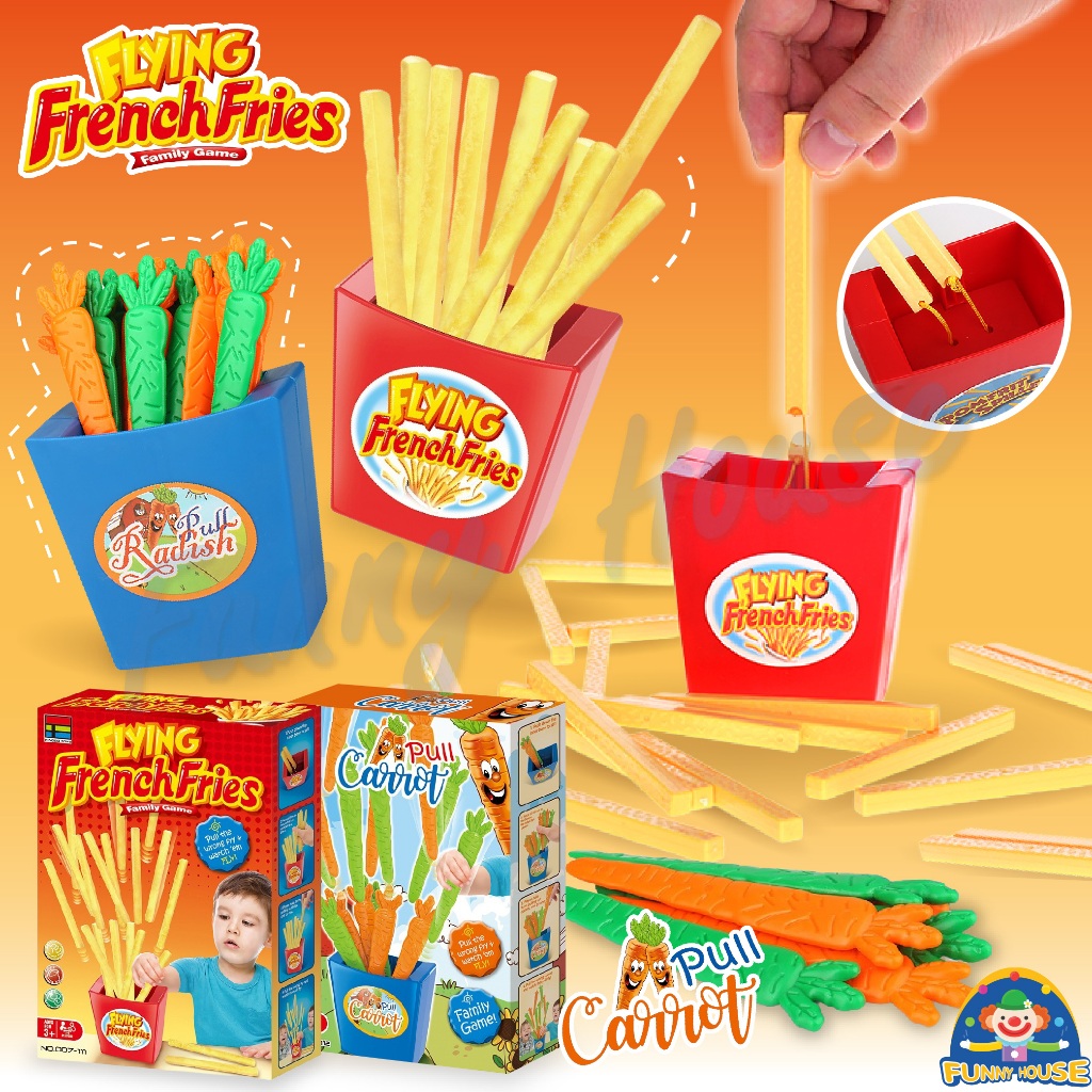 Bouncing Carrot Game French Fries FLYING Fun Games Play Together Family ...