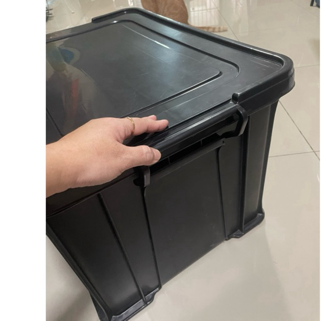 PlasticBox-Luggage Storage Box-Plastic Box With Lid-75 Liter Multi ...
